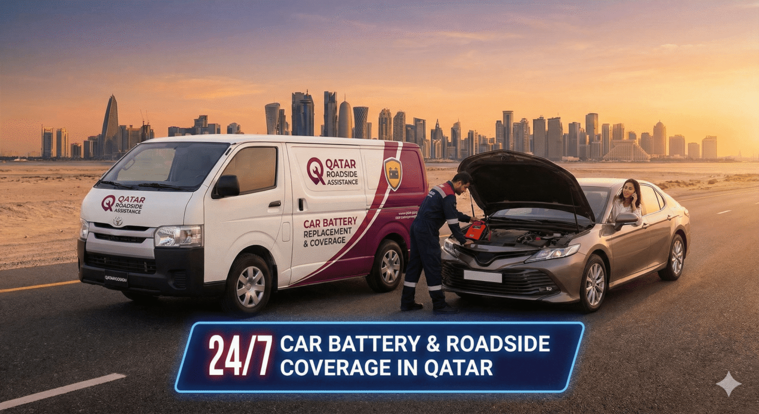 Car Battery Replacement in Qatar | 24/7 Mobile Service
